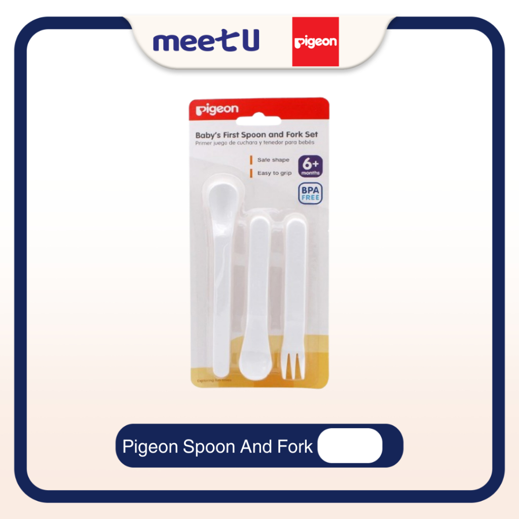 Jual Pigeon First Spoon and Fork Sendok Bayi - Peralatan Makan Bayi ...
