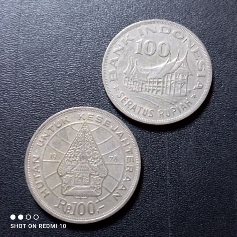 Jual uang koin kuno 100 tipis rumah gadang tahun 1978 bekas asli utuh | Shopee Indonesia