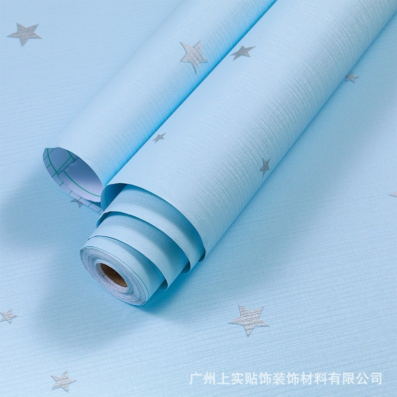 Jual Wallpaper Sticker Dinding Bintang Biru Panjang 8 Meter x Lebar ...