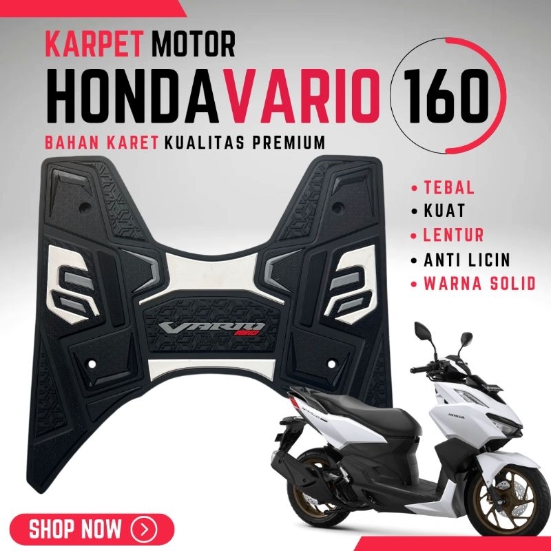 Jual KARPET ALAS PIJAKAN MOTOR HONDA VARIO 160 | AKSESORIS VARIASI VARIO 160 BAHAN KARET ...