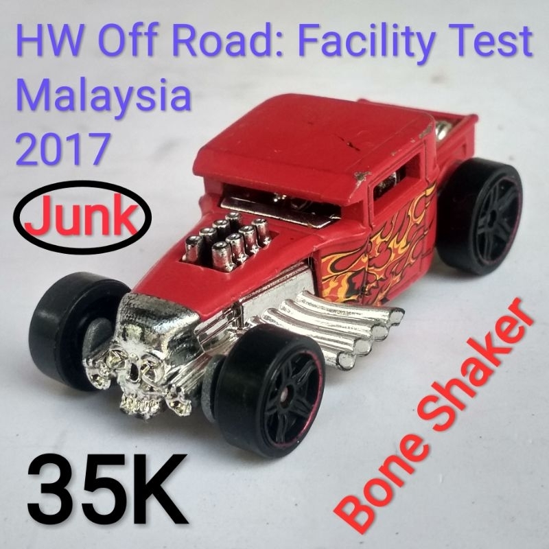 Jual Hot Wheels HW Off Road Test Facility Bone Shaker Merah | Shopee ...