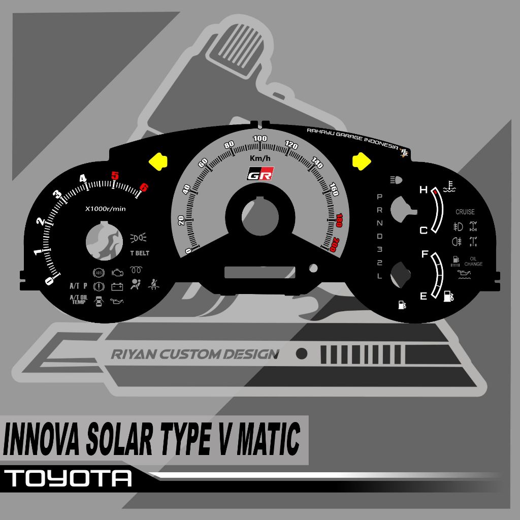 Jual PAPAN SPEEDOMETER CUSTOM INNOVA OLD SOLAR TYPE V MATIC | Shopee ...