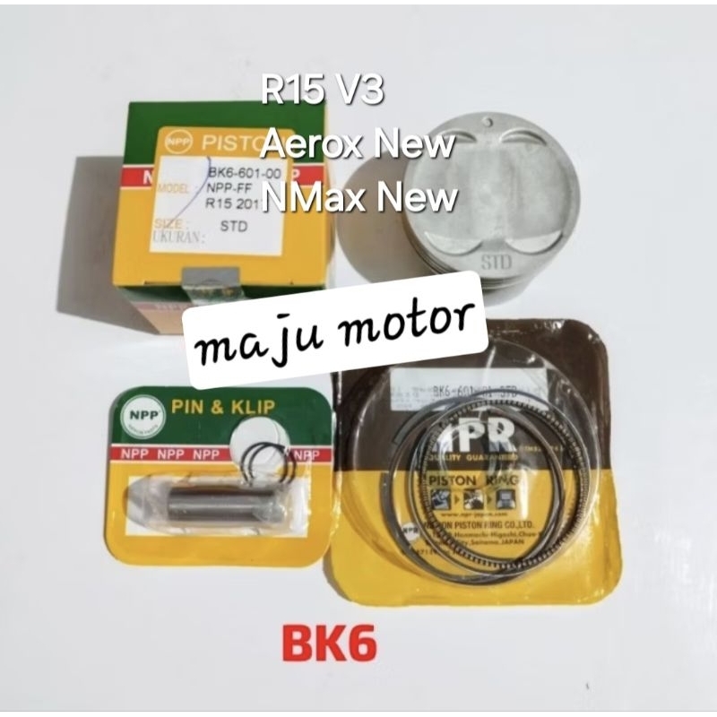 Jual Piston Kit Seher Paket R15 2017 V3 Nmax New Aerox New BK6 Ukuran ...