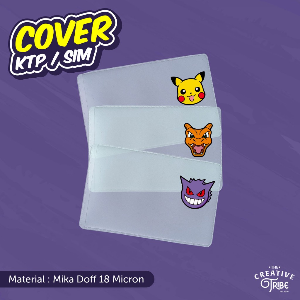 Jual Pokemon - Cover KTP / SIM Karakter Unik - Sarung Plastik Mika ...