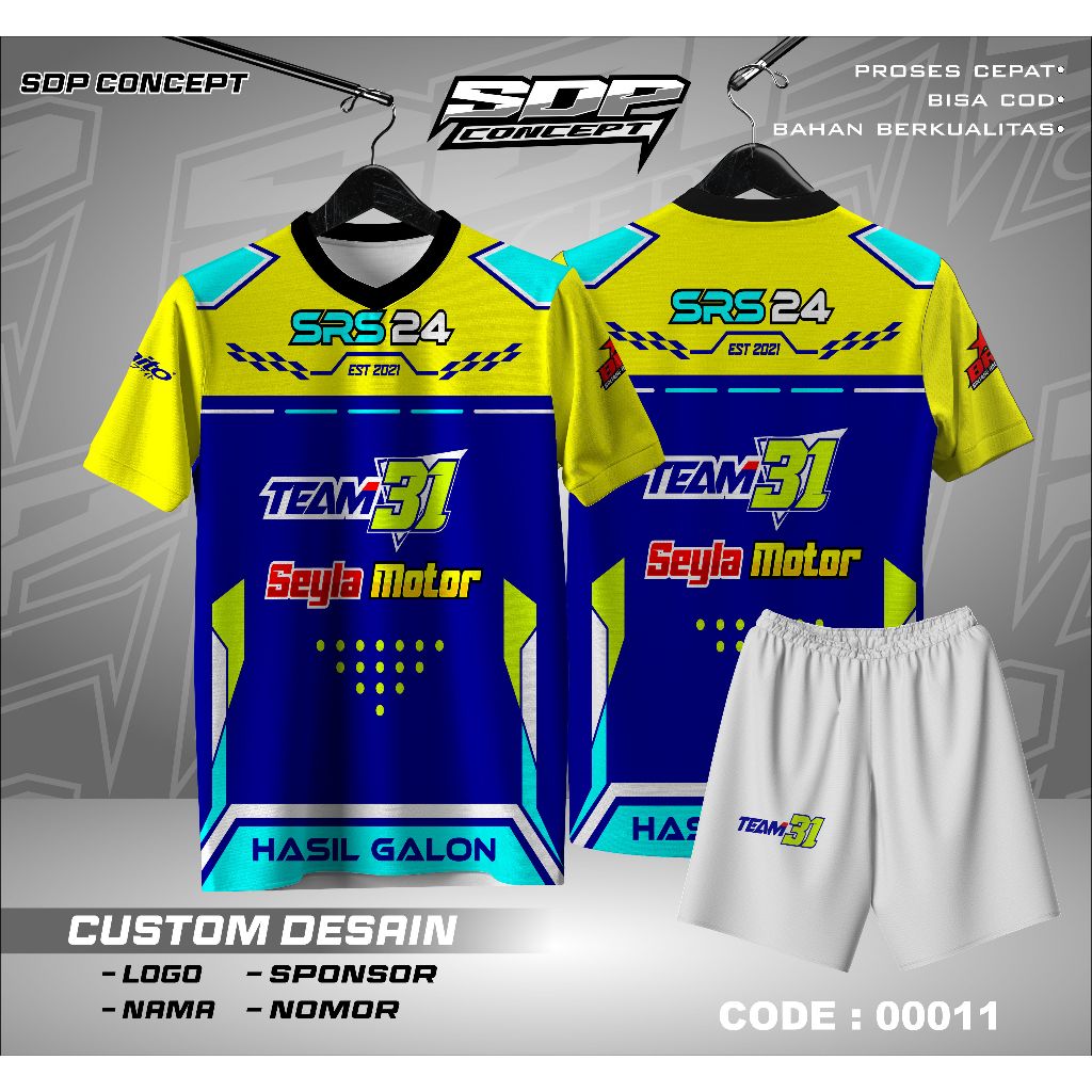 Jual Jersey Full Printing | Jersey Racing Custom | Jersey Balap | Baju ...