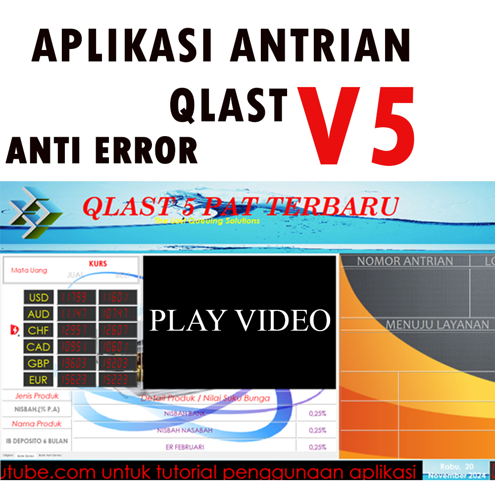 Jual Software Aplikasi QLAST DISPLAY ANTRIAN Versi 5 (update) | Shopee ...