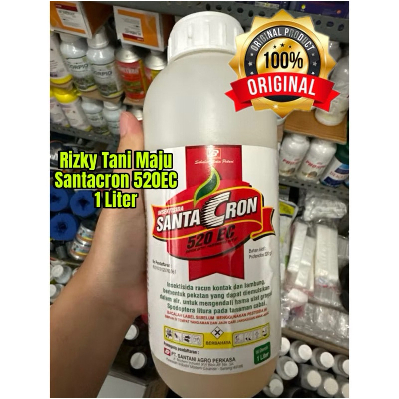 Jual Insektisida Santacron 520EC 1 Liter mengendalikan hama ulat grayak ...