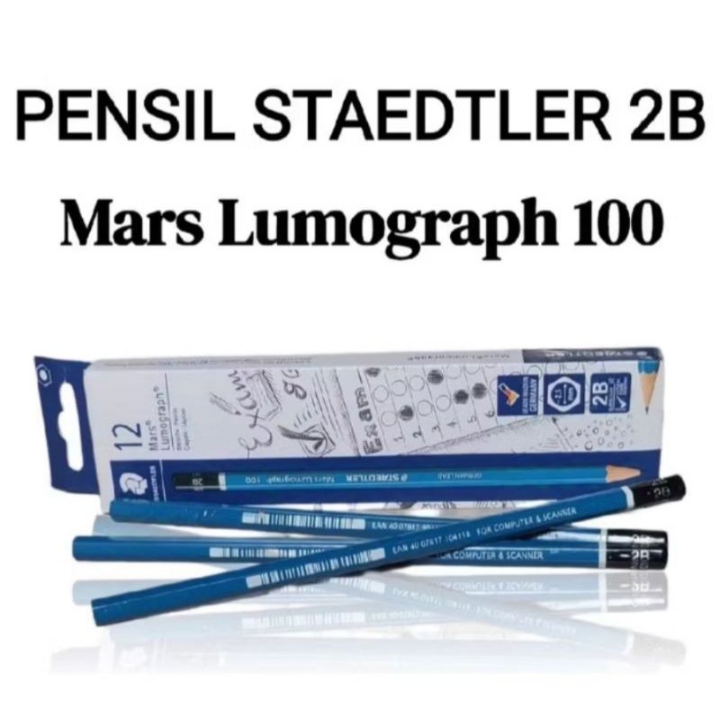 Jual PENSIL 2B STAEDTLER ORIGINAL / MARS LUMOGRAPH 100 ORIGINAL MADE IN GERMANY (PAK) | Shopee ...