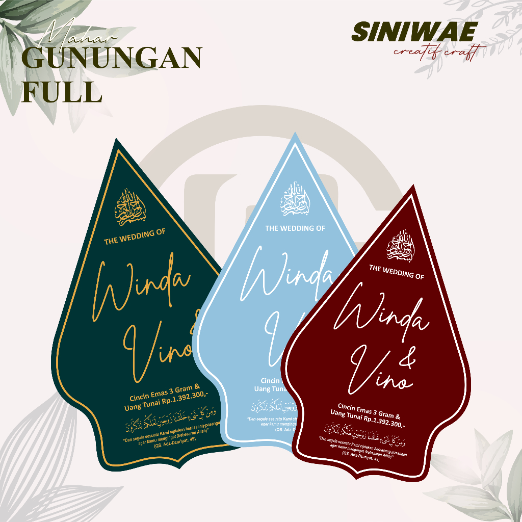 Jual Bahan Mahar Akrilik Gunungan Custom Warna Gunung Agung | Mahar ...