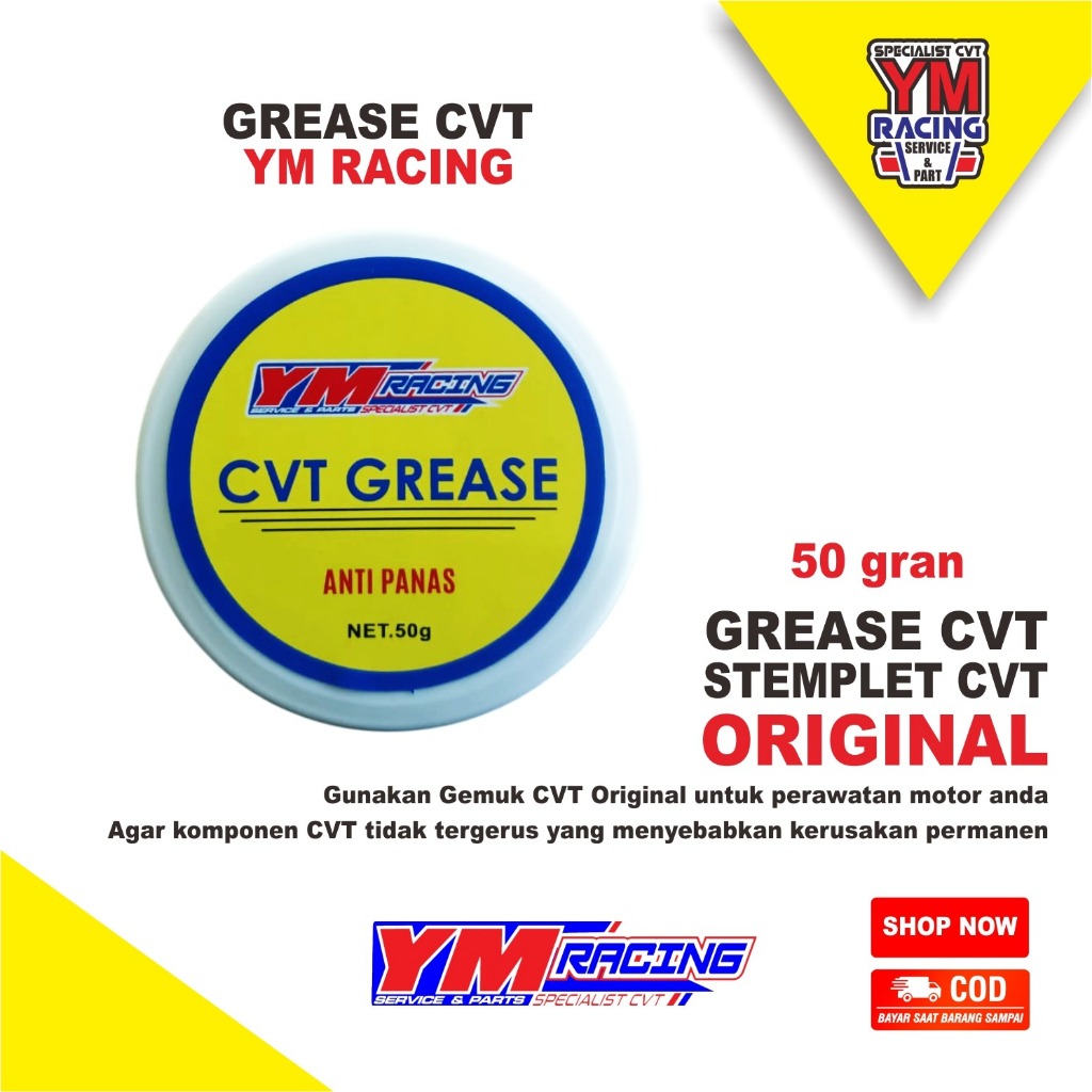 Jual grease neto 50 gram / stemplet cvt | stempet khusus cvt | gemuk ...