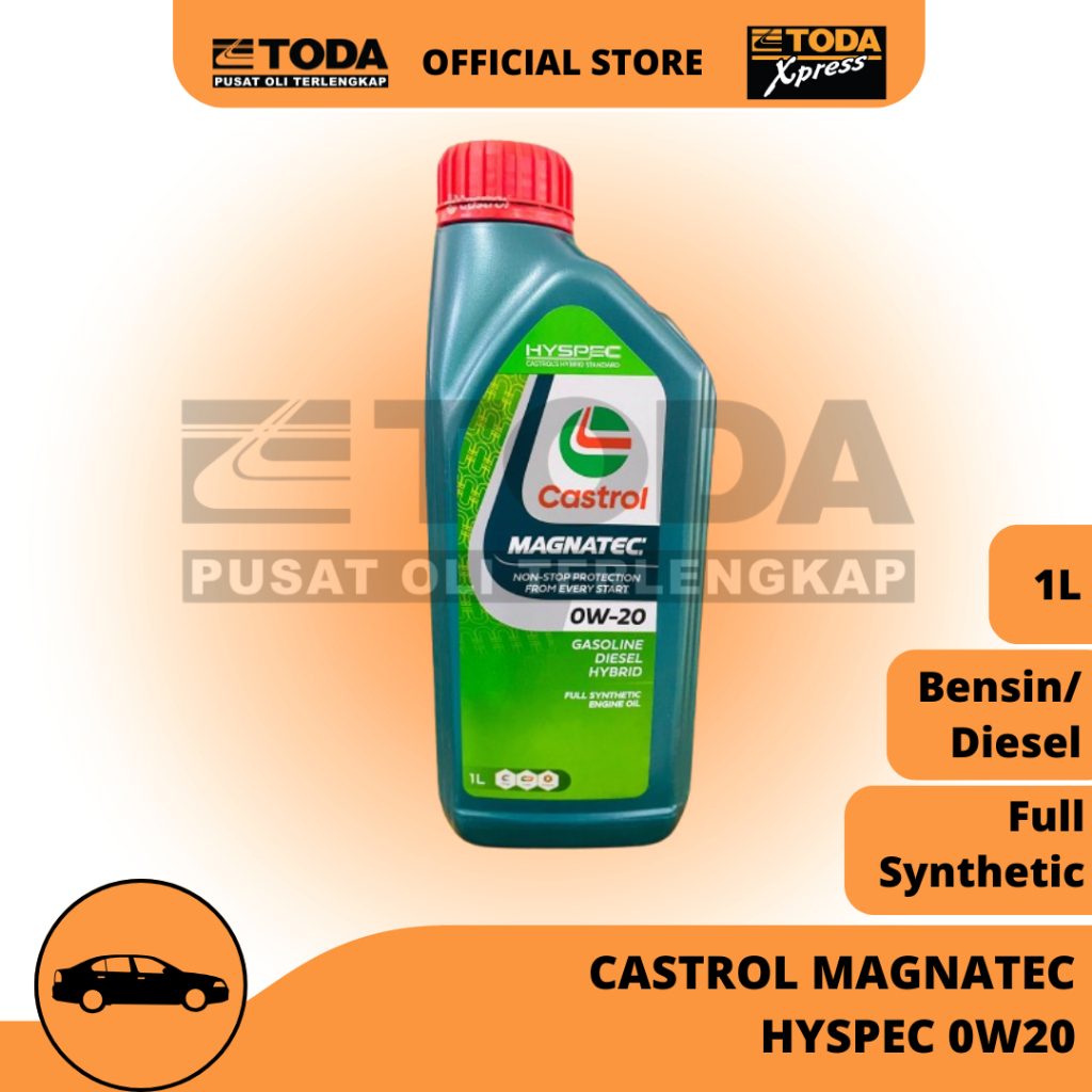Jual Oli Castrol Magnatec Hyspec 0W20 Full Synthetic 1L Original Oli ...