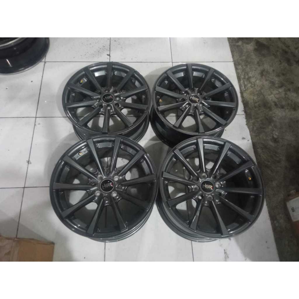 Jual VELG SEKEN BEKAS BAGUS HSR HUSTLER RING 16 LEBAR 7/8,5 PCD 4X100 4X114 GREY COCOK BUAT ...