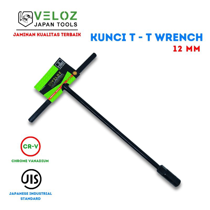 Jual VELOZ Kunci T 12 mm, kunci sok T 12mm Veloz Panjang - Kunci shock T 12mm | Shopee Indonesia