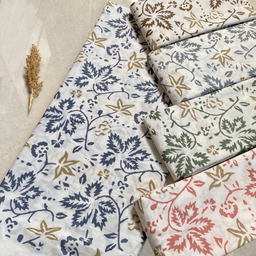 Jual Kain Batik Printing Motif Ecoprint Ukuran Panjang Jarik Seragam ...