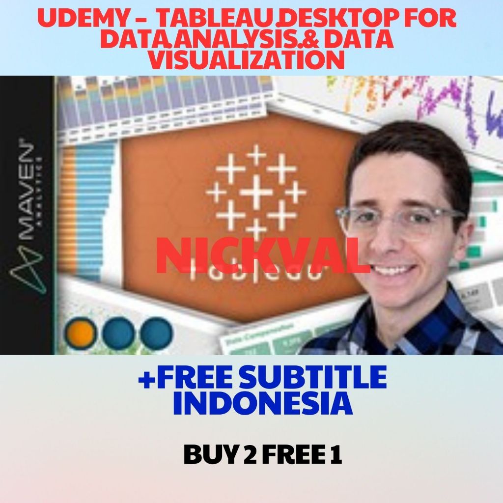 Jual Udemy – Tableau Desktop for Data Analysis & Data Visualization ...