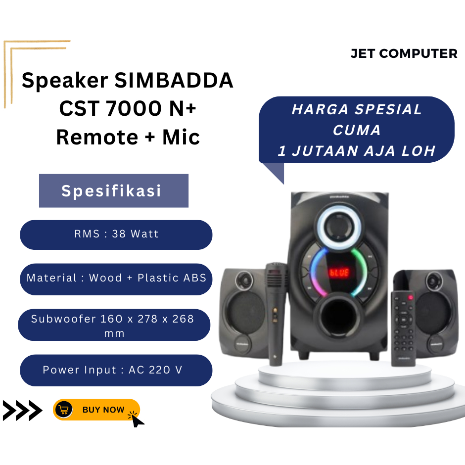 Jual Speaker SIMBADDA - CST 7000 N+ Remote + Mic | Shopee Indonesia
