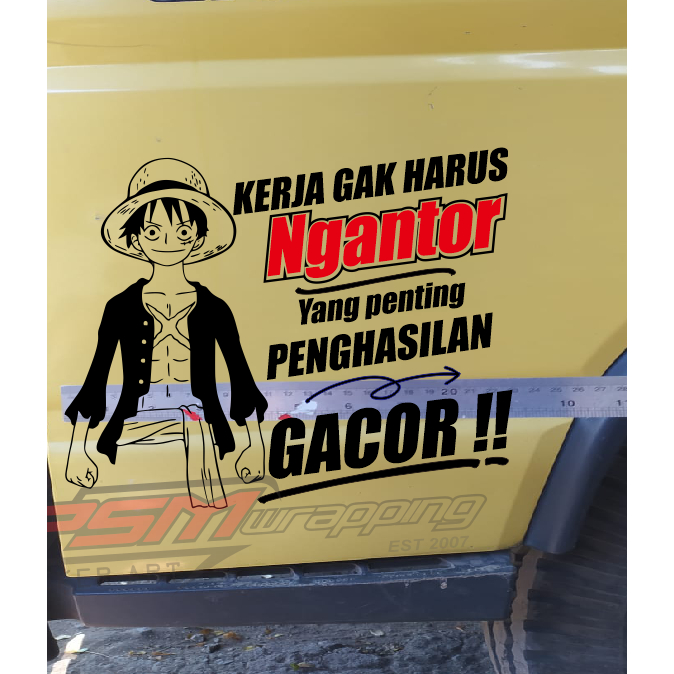 Jual Cutting Sticker Stiker Mobil Variasi Kaca Bodi Samping Kata Kata 4657