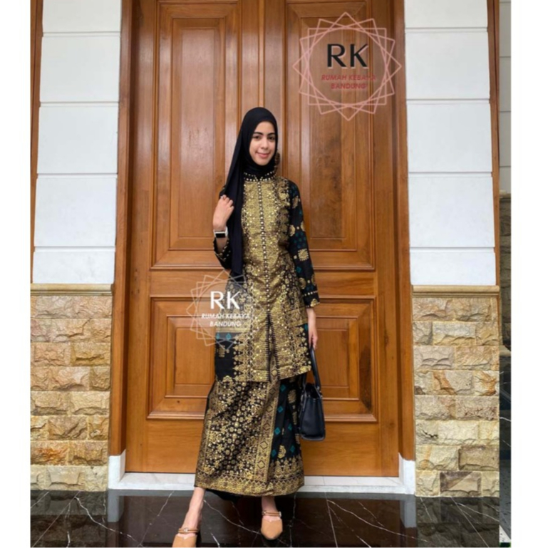 Jual SETELAN TUNIK AYANA MOTIF SONGKET PALEMBANG | Shopee Indonesia