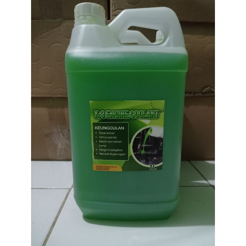 Jual AIR RADIATOR X-3 ENGINE COOLANT 5 LITER UNTUK MOBIL & MOTOR ...