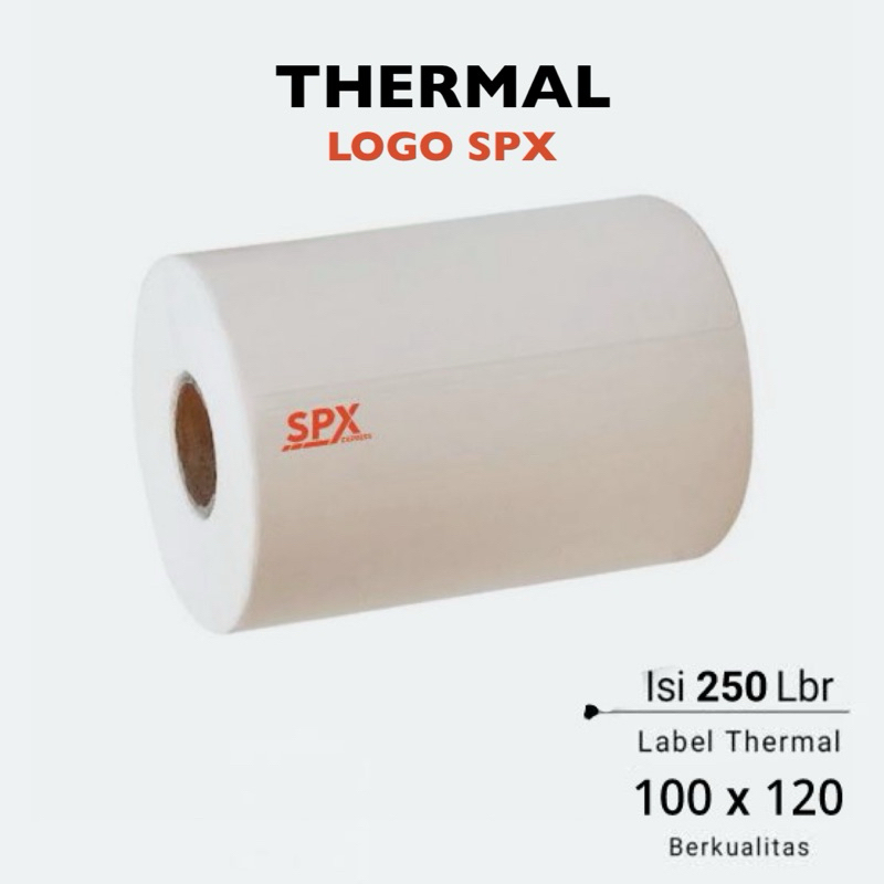 Jual LABEL STICKER THERMAL ROLL SPX 100X120 MM / STICKER PIRINTER ...