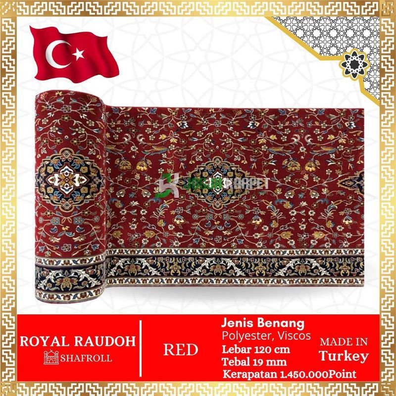 Jual Karpet Masjid | Royal Raudhah | Kwalitas Import - Lebar 120 cm ...