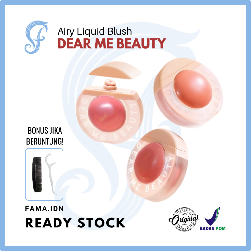Jual DEAR ME BEAUTY Airy Liquid Blush Desert Coral Tawny Rose 10ml | Shopee Indonesia