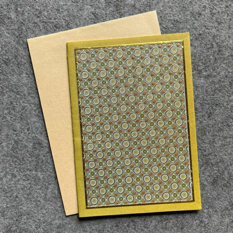 Jual Blank Card Batik / Kartu Ucapan Motif Batik - B2201 | Shopee Indonesia