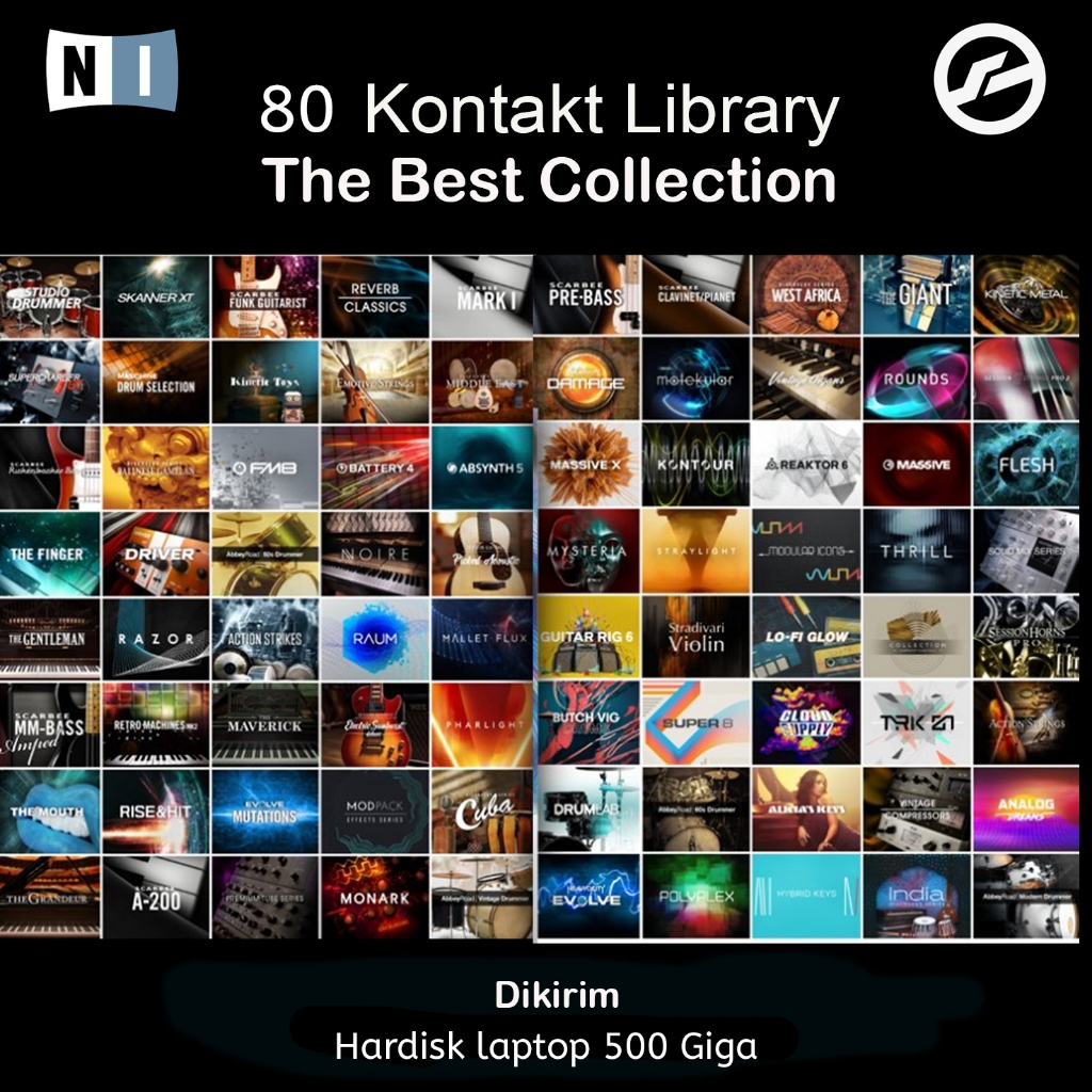 Jual 80 VST KONTAKT LIBRARY Plus Bonus Dikirim Hardisk 500 Giga ...