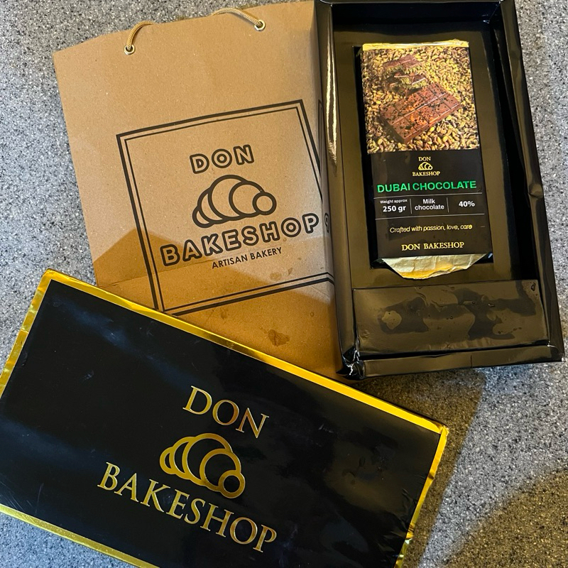 Jual [READY STOCK] Don Bakeshop Coklat Dubai Viral Pistachio Kunafa ...