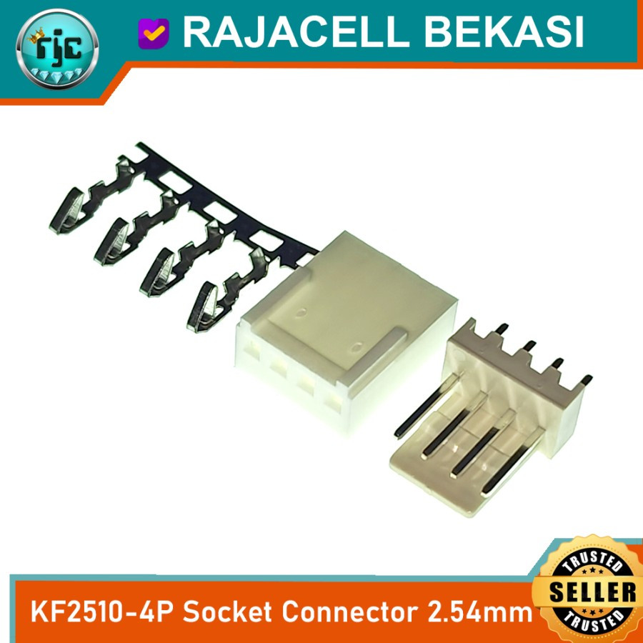 Jual KF2510 4Pin Socket Connector KF2510-4P Soket Konektor Pitch 2.5mm Molex Header | Shopee ...