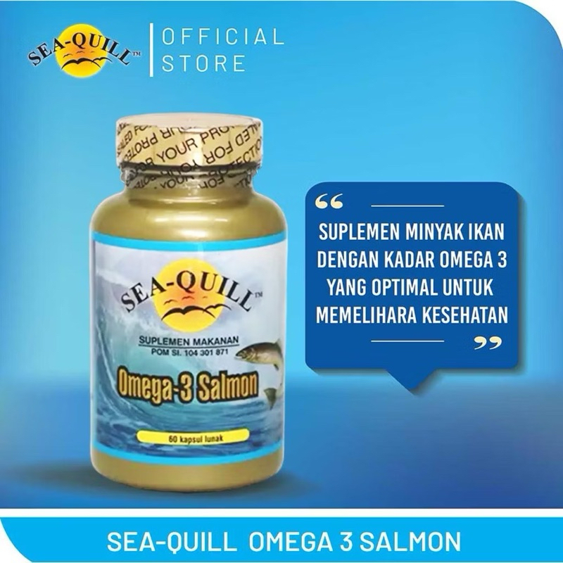 Jual SEA QUILL OMEGA 3 SALMON ISI 60 | Mencegah dan menurunkan ...