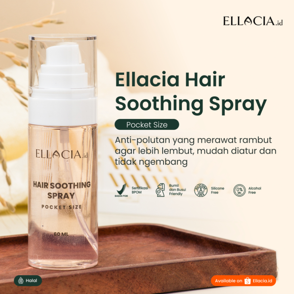 Jual Ellacia Hair-Soothing SPRAY Pocket Size 60 ML - Hair Spray Rambut ...