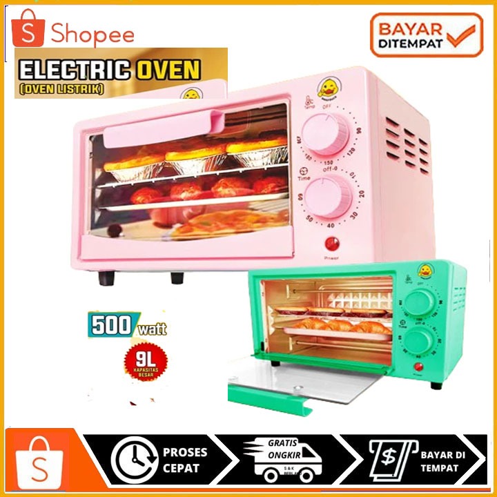 Jual Oven Listrik Electric Low Watt 500W 9L promo terbaik new | Shopee ...