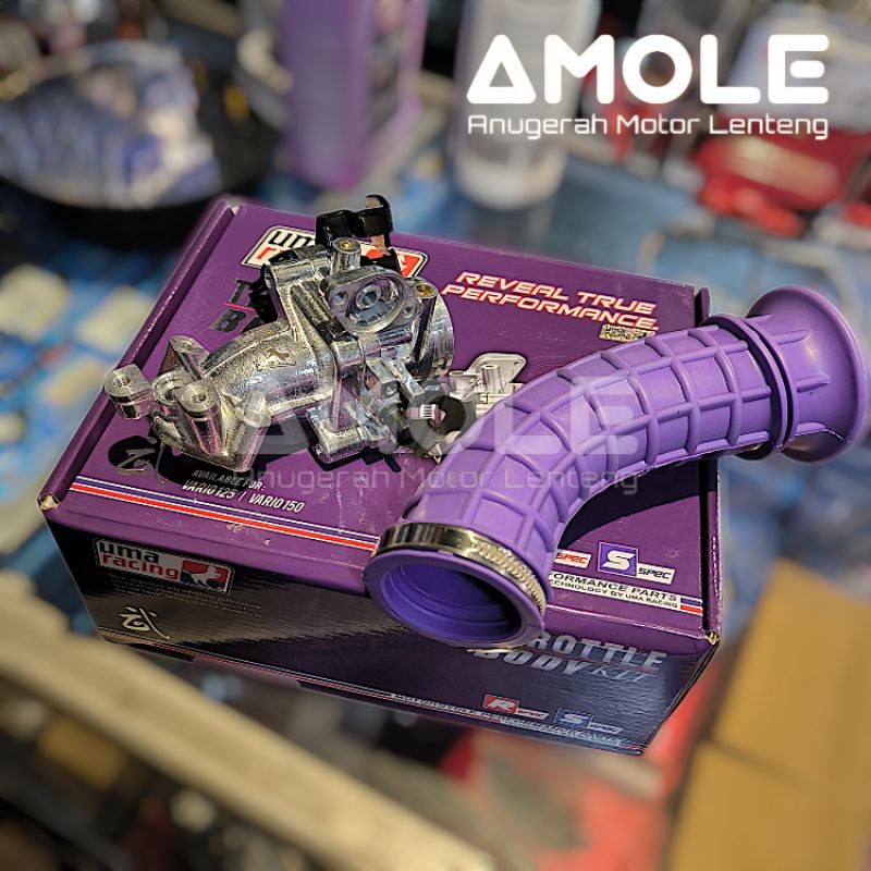 Jual Throttle Body Throtel Body Kit TB Uma Racing Vario 150 32 MM ...