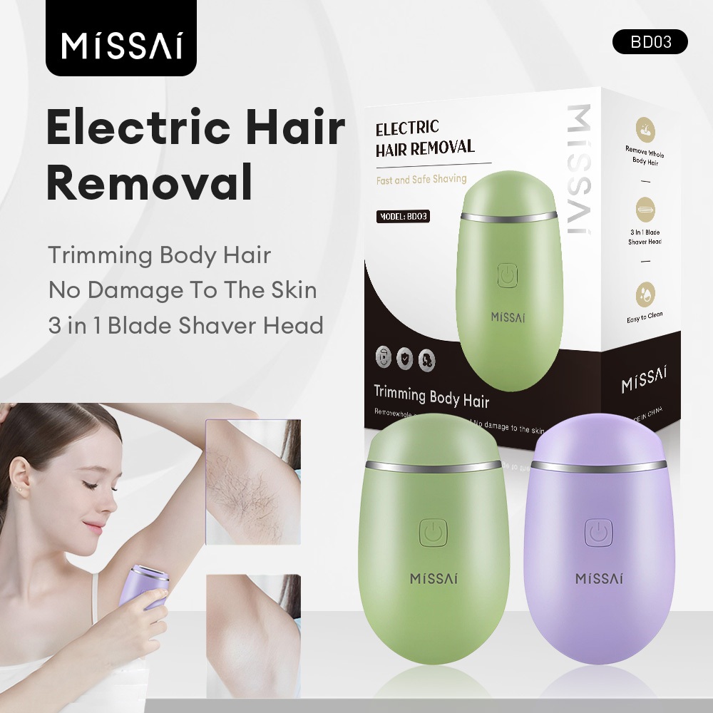 Jual Missai BD03 Alat Mencukur Mini Listrik Pencukur Bulu Wanita ...