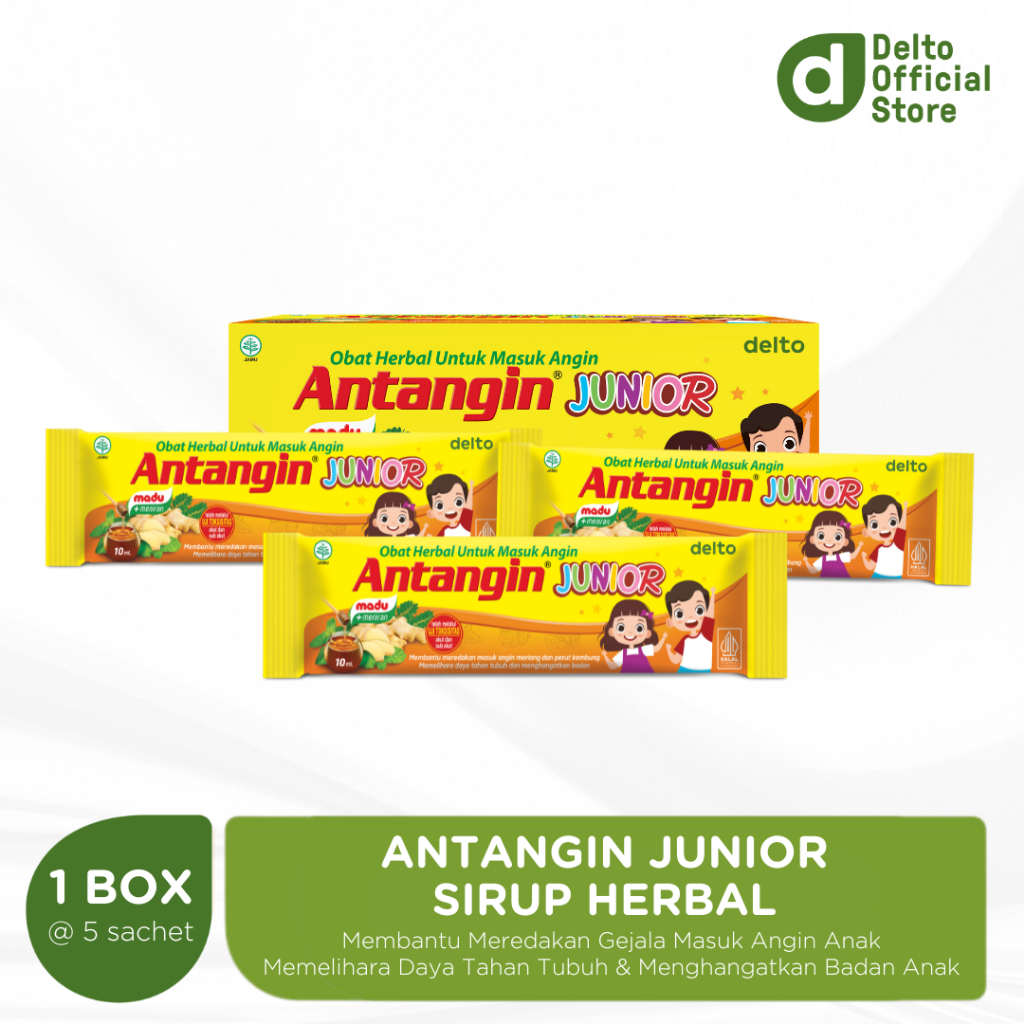 Jual [Best Seller] Antangin Junior Sirup Herbal Box 5 Sachet - Obat ...