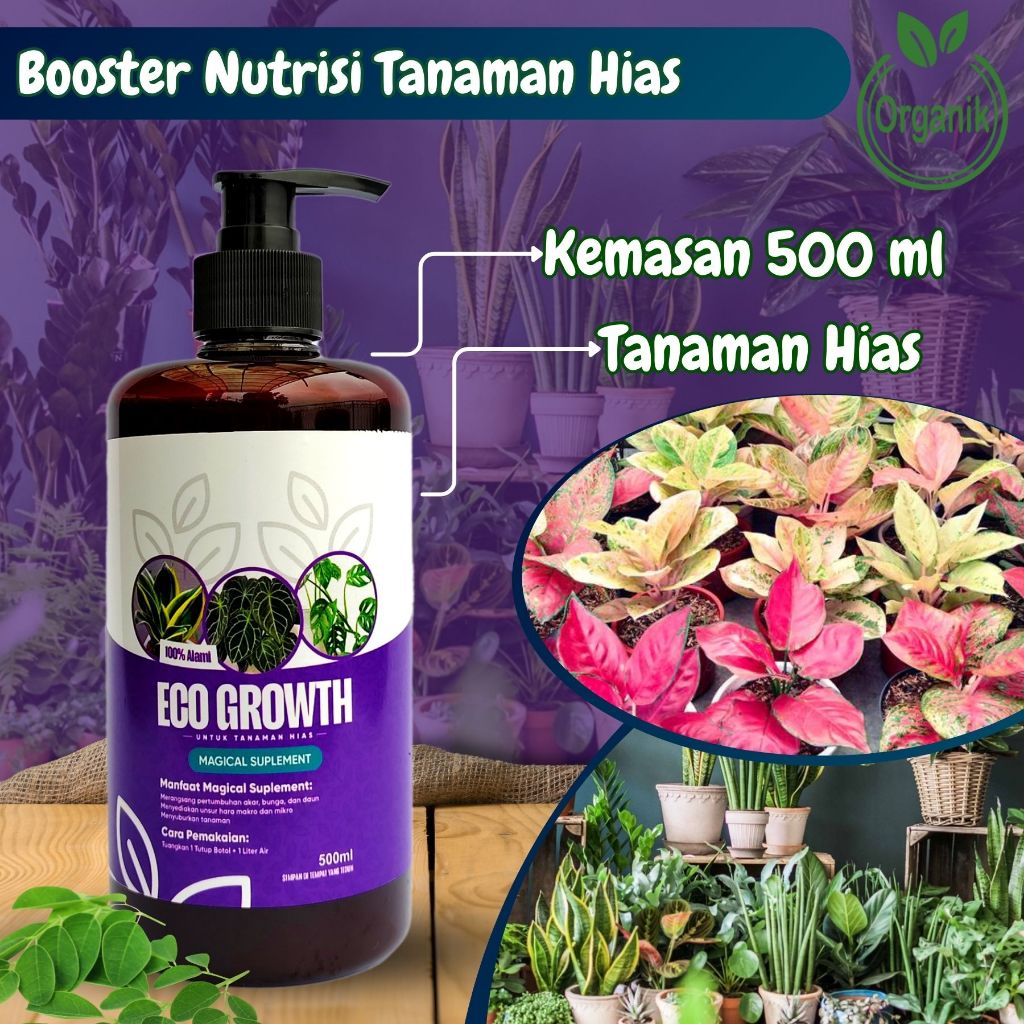 Jual Nutrisi Tanaman Hias Booster Organik Cair 500 ml | Shopee Indonesia