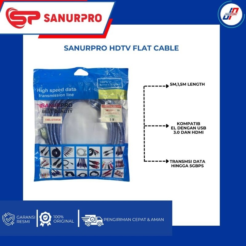 Jual SANURPRO HDTV FLAT CABLE | Shopee Indonesia