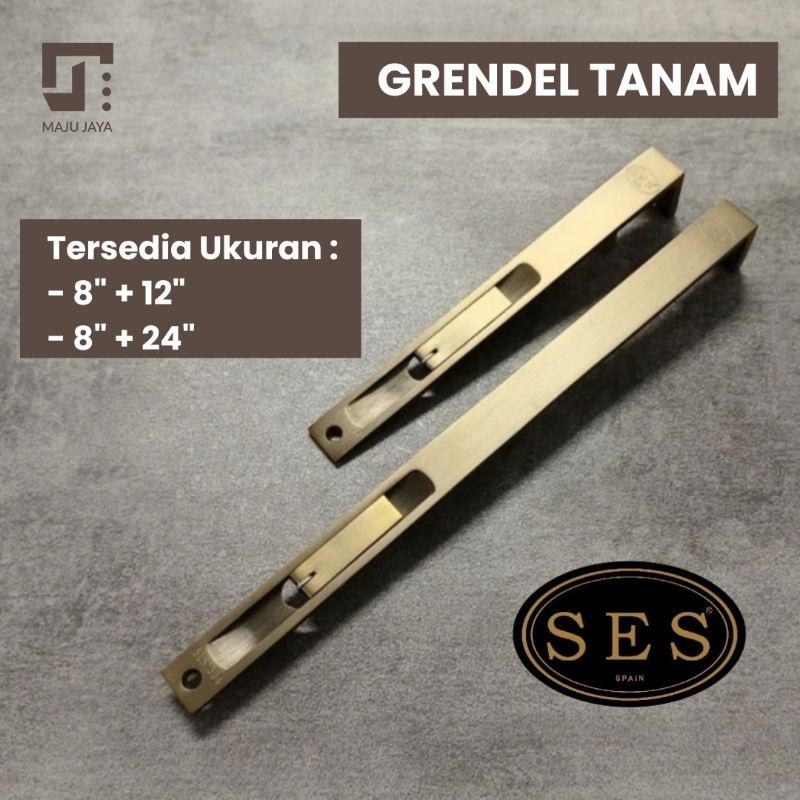 Jual GRENDEL TANAM SES GOLD 6+12, 8+24 INCI / GRENDEL TANAM SLOT PINTU ...