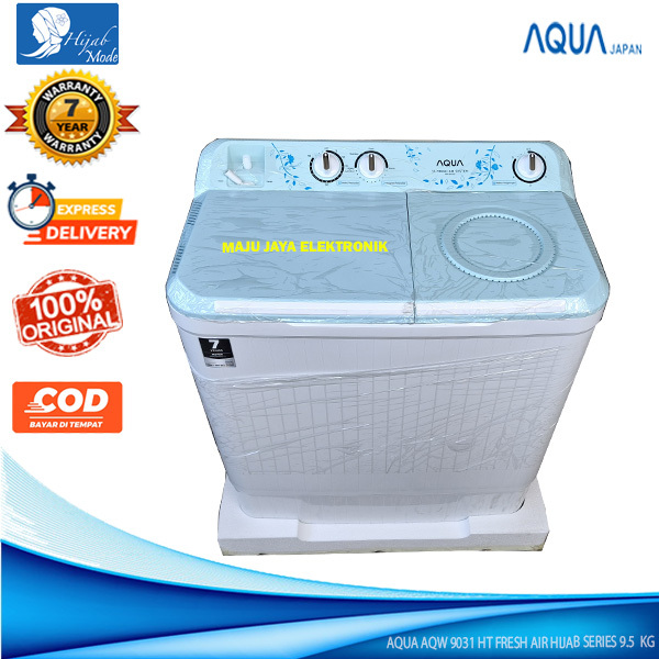 Jual Mesin cuci 2 Tabung AQUA AQW 9031 HT Hijab Series Fresh Air System ...
