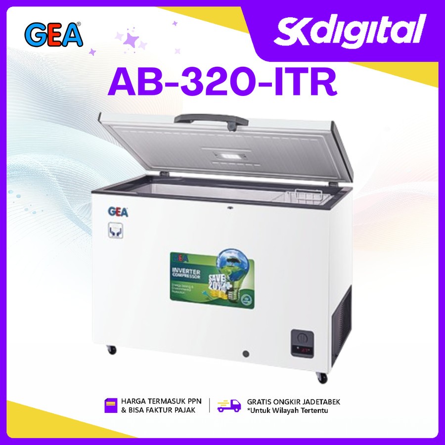 Jual Chest Freezer Gea AB-320-ITR Chest Freezer 318 Liter | Shopee ...