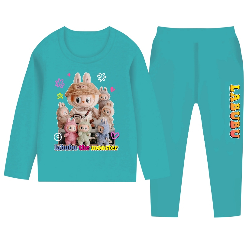 Jual Piyama Labubu Baju Tidur Setelan Panjang Anak Laki-laki Kaos Dan ...