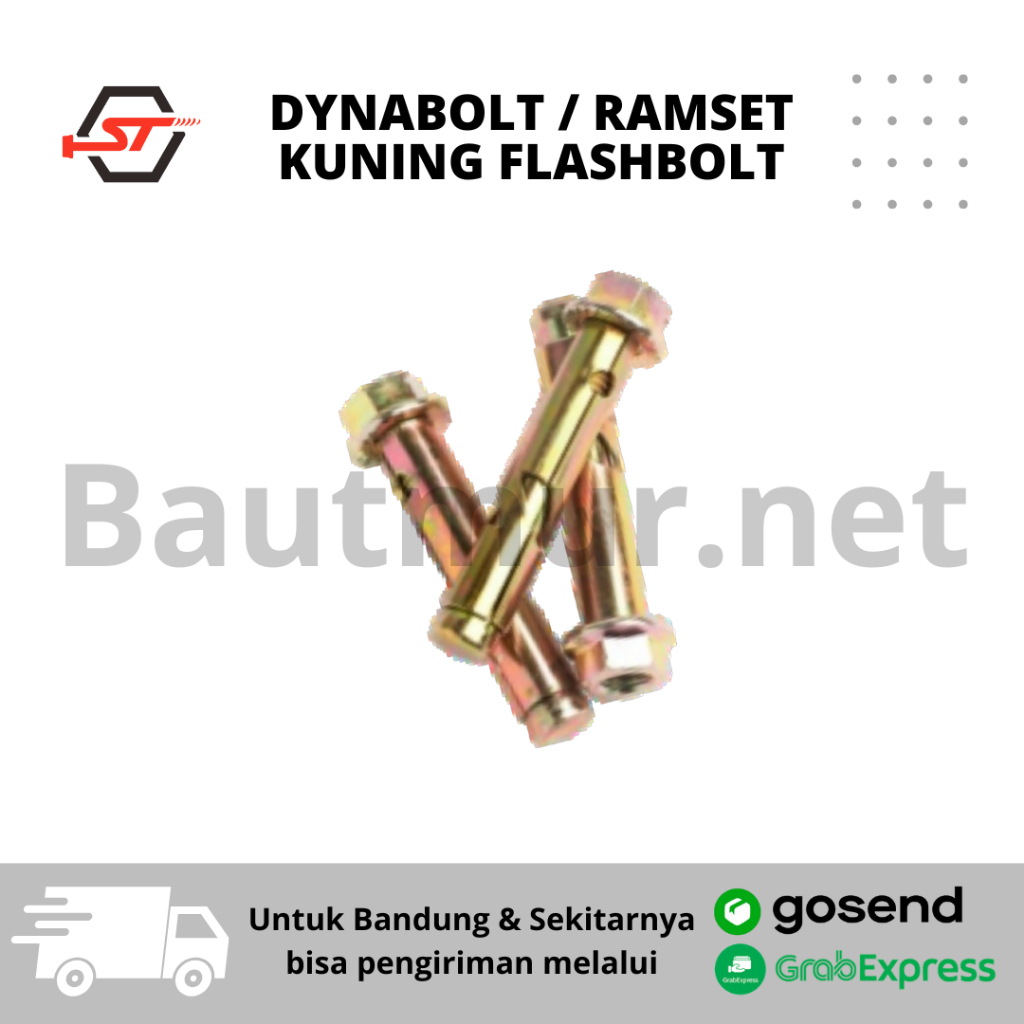 Jual Dynabolt Flashbolt 20x200 - Dinabolt Ramset 20x200 7575 | Shopee ...