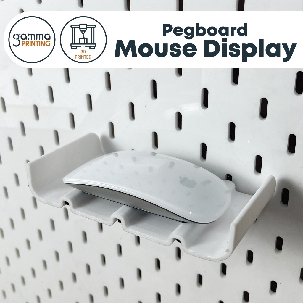 Jual Pegboard Mouse Flat Display Stand Hook Rak Shelf Holder Gamma ...