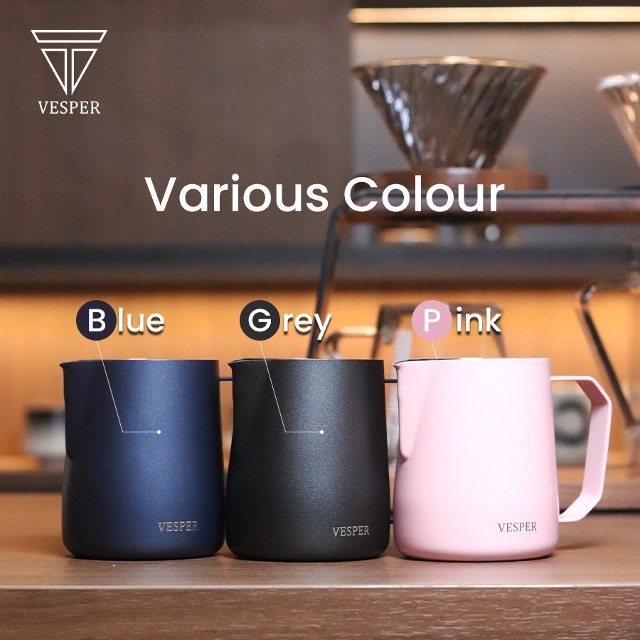 Jual Vesper premium milk jug pitcher experience with scale 350ml sharp ...