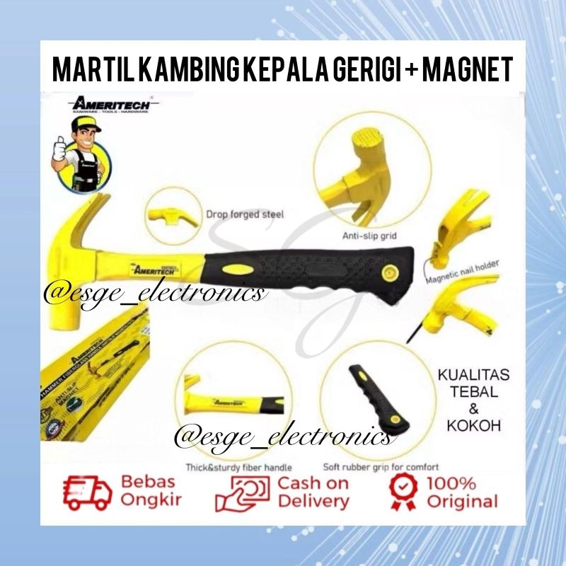 Jual ORIGINAL PALU KAMBING AMERITECH MARTIL TANDUK GAGANG KARET GAGANG ...