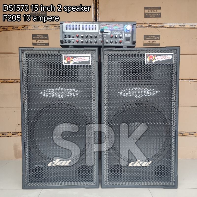 Jual Paket Karaoke Sound System DAT 15 inch DS1570 P205 | Shopee Indonesia