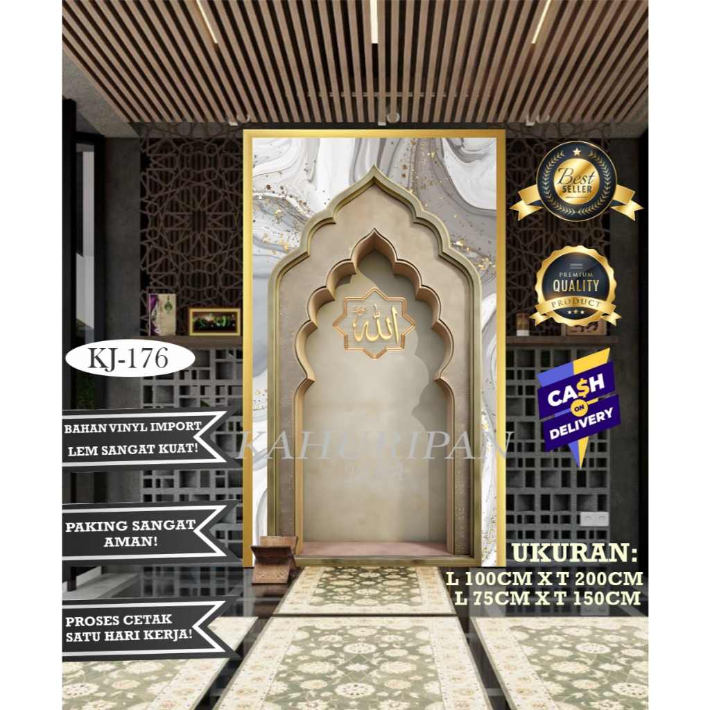 Jual PROMO!!! Mihrab Mushola Rumah - Sticker Mihrab Mushola Rumah ...