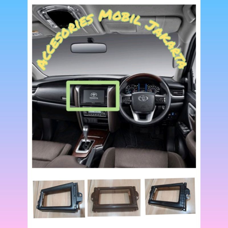 Jual Frame Panel Tape Audio Head Unit Toyota Fortuner 2016-2021 ...