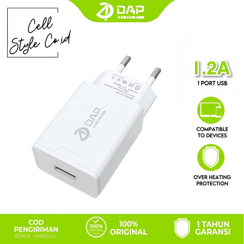 Jual DAP D-AT3 Adaptor Charger Fast Charging Kepala Charger USB Port | Shopee Indonesia